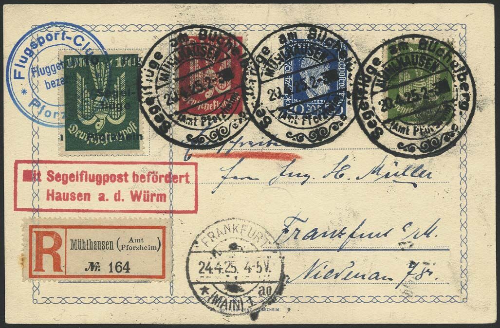 Deutsches Reich Halbamtliche Flugpost Stamp Auctions